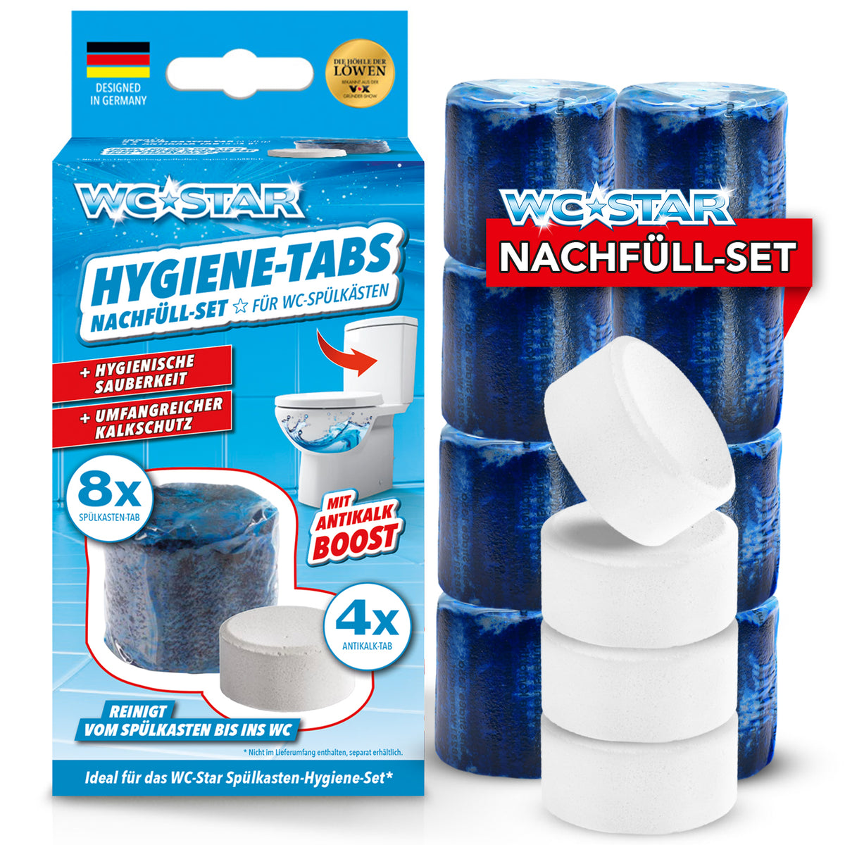 Hygiene-System vom Spülkasten bis in's Klo - WC-Star